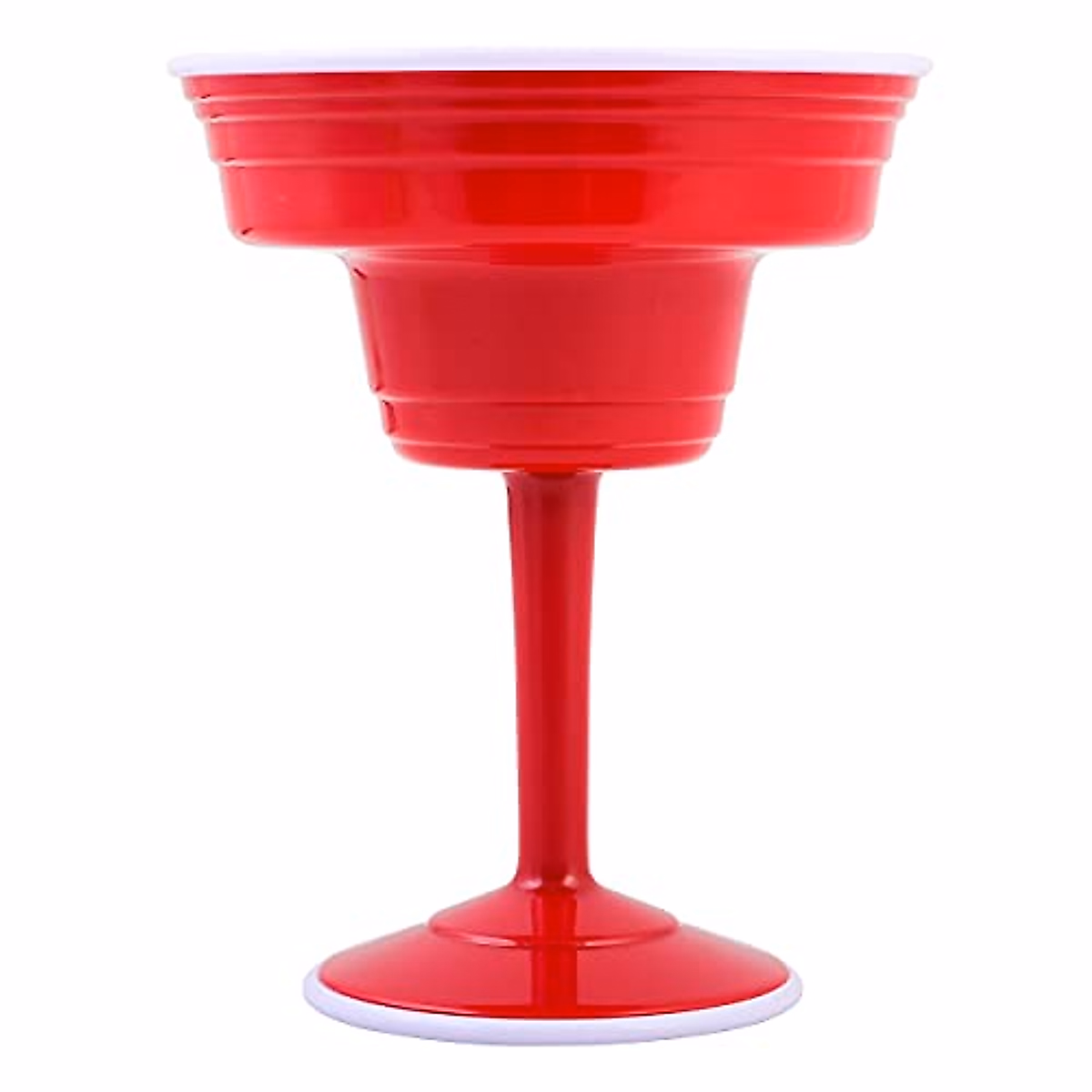 Red Cup Living Plastic Margarita Glasses, 15 oz Large Margarita Glasses | Red Cup Style Margarita Cups, BPA Free Giant Margarita Glass, Dishwasher Safe Drink Glasses | Perfect for Patio Parties, BBQ and Camping - Set of 1 ,Party Cups