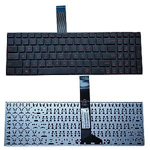 USA US Layout New Laptop Keyboard for ASUS X550 X550L K550V F550V K550JK X552W K550L Red Word Frameless