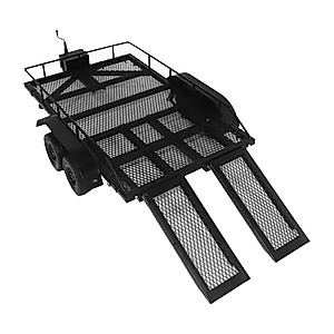 Goolsky Heavy-Duty Trailer Cargo Carrier Metal Kit for 1/10 Traxxas HSP Redcat RC4WD Tamiya Axial SCX10 D90 HPI RC Crawler Car DIY