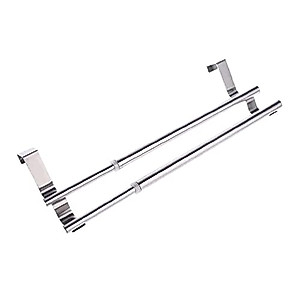 Extendable Over Door Towel Rack Bar Holder Bathroom Kitchen Hotel Cabine Towel Rack for Pool Area Wood