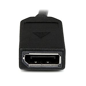 StarTech.com DMS-59 to DisplayPort - 8in - DMS 59 to 2x DP - Y Cable - DMS-59 Adapter - DisplayPort Splitter Cable - LFH Cable (DMSDPDP1),Black