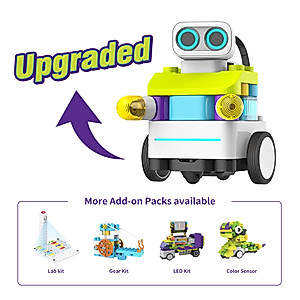 PAI TECHNOLOGY BOTZEES Gear Kit Add-on Pack Designed for Botzees Class Plus Coding Robot, STEM Toys Robot Kit for 3+ Year Old Kids, Programming and Coding Games for Kids