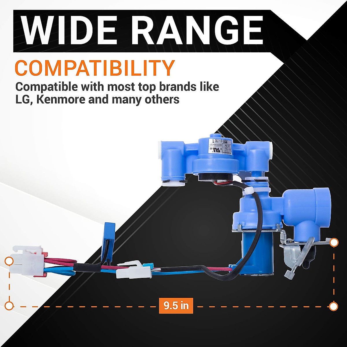 BlueStars Upgraded AJU72992601 Refrigerator Water Inlet Valve Replacement - Compatible with L.G Refrigerators - Replaces AP4671476 5221JA2011J 5221JA2011P PS3533117