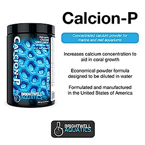 Brightwell Aquatics ABACALP400 Calcion Dry Salt Water Conditioners for Aquarium, 14-Ounce, 400-g (162022)