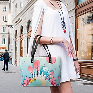 Womens Handbag Japan Travel Blossom Leather Tote Bag Top Handle Satchel Bags For Lady