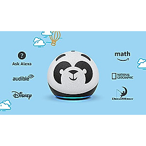 Echo Dot (4th Gen, 2020 release) Kids | Designed for kids, with parental controls | Panda