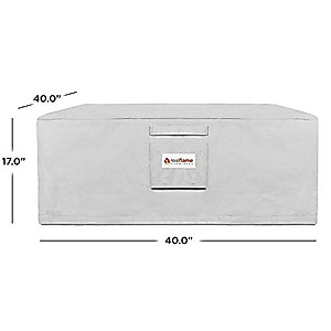 Real Flame A11811 fire-Pit-Covers, Light Gray