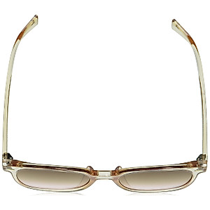 Calvin Klein Women's CK20519S Square Sunglasses, Crystal Beige, 55/19/145