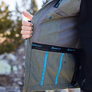 Apricoat Adventure 2.0 Men's Warm Winter Jacket Insulated, Hooded, Waterproof and windproof for Traveling, Hiking, Trekking, Camping, & All Sports Activities such as Snowboarding & Skiing-Olive Green