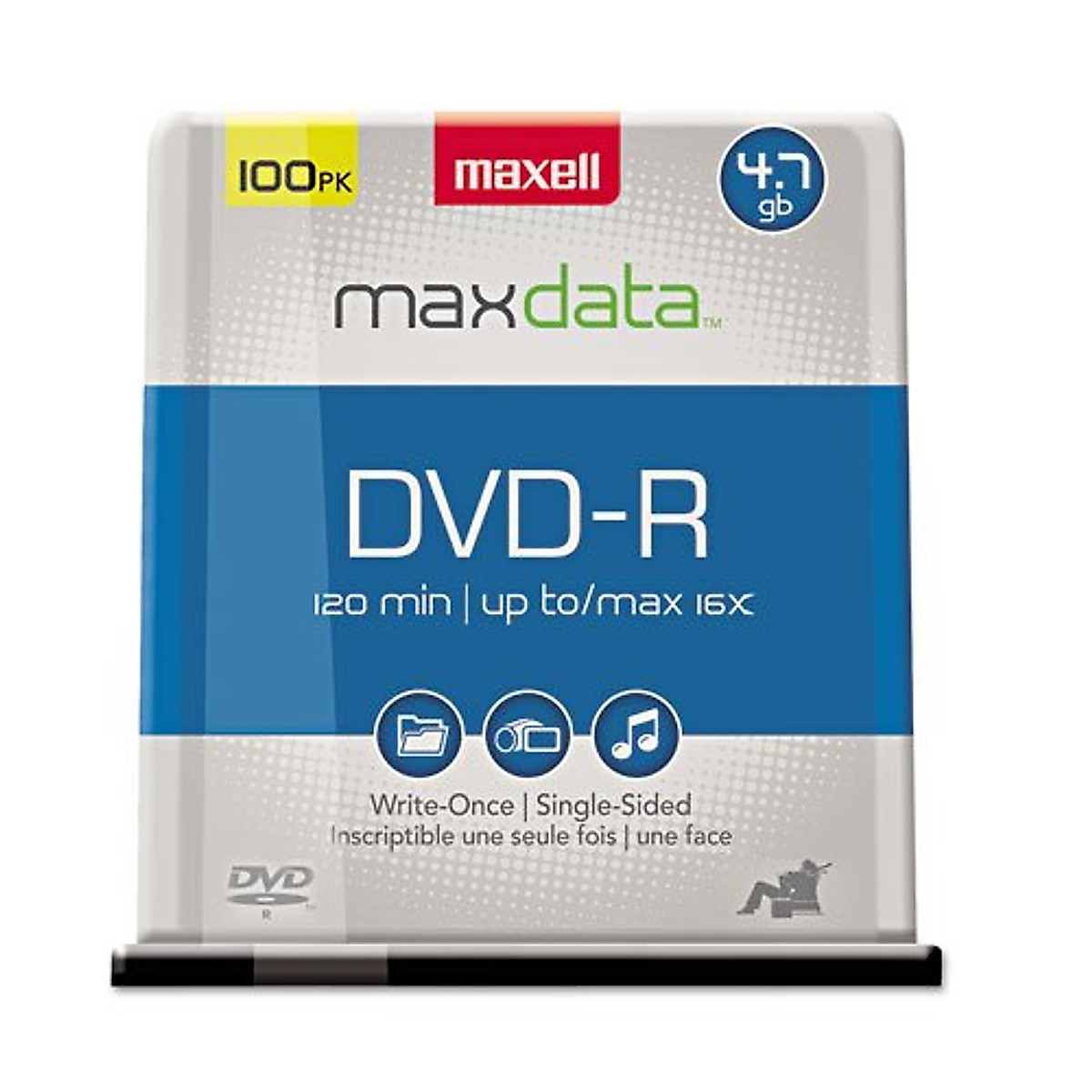 Maxell - DVD-R Discs, 4.7GB, 16x, Spindle, Gold, 100/Pack 638014 (DMi PK