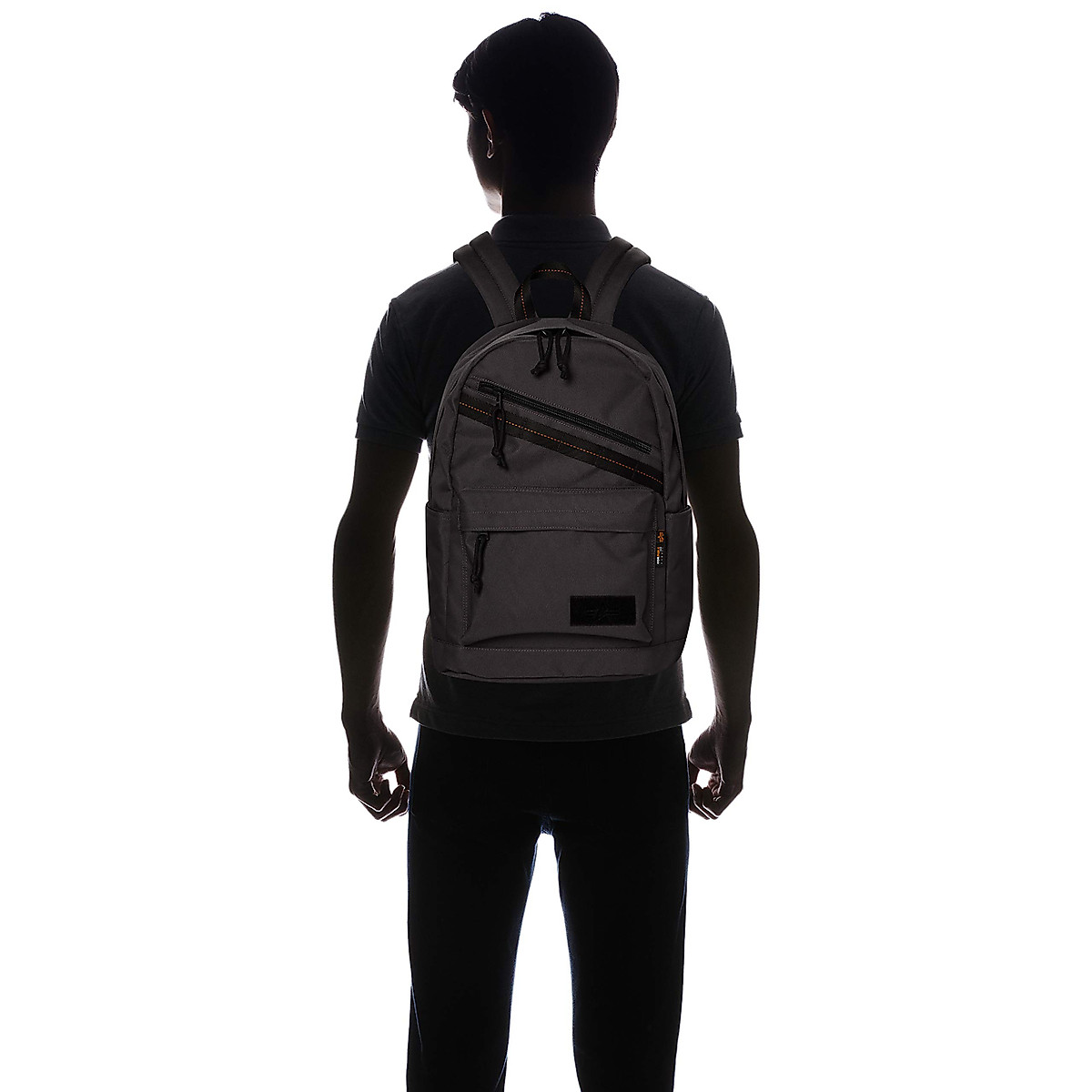 ALPHA INDUSTRIES INC(アルファ インダストリーズ) Men's Official Alpha Backpack, Cordura Canvas, Grey (Grey Marl)