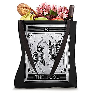 Fairycore Aesthetic Fairy Skeleton Tarot Card The Fool Tote Bag