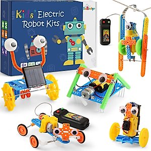 STEM Robotics Science Kits, Crafts for Boys 6-8 Girls 8-12, Robot Building Kit for Kids 8-10, Electronic Science Experiments Activities, Engineering Toys 7+ 6 7 8 9 10 11 12 + Year Old Gifts