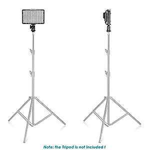 Neewer Dimmable 176 LED Video Light with 2-Pack 2600mAh Li-ion Battery and Dual USB Battery Charger Lighting Kit for Canon, Nikon and Other Digital SLR Cameras for Photo Studio Video Shooting