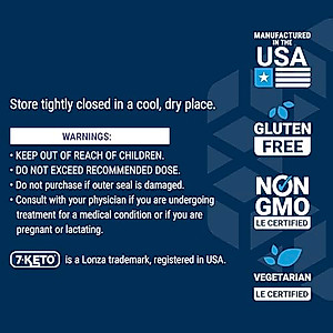 Life Extension DHEA Complete with 7-Keto - Maximize Support of Healthy Body Weight, Mood, Lean Muscle Mass, Libido & More - Non-GMO, Gluten-Free, Vegetarian - 60 Capsules