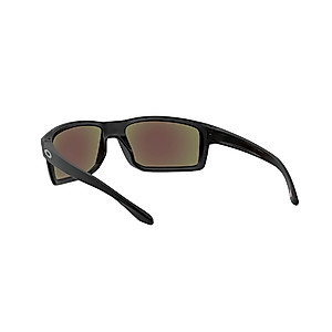 Oakley Men's OO9449 Gibston Square Sunglasses, Matte Black Silver Icon/Prizm Sapphire Iridium Polarized, 60 mm