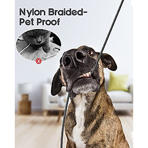 BrexLink Thunderbolt 3 Cable 5ft, USB 4 40Gbps Data Transfer 100W 5A Charger 5K@60Hz Type-C for External SSD, eGpu, USB-C Docking Station, MacBook (Grey)