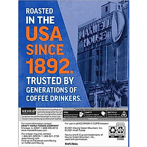 Maxwell House Decaf House Blend Medium Roast K-Cup Coffee Pods, 24 ct. Box