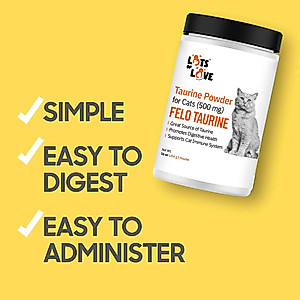 FELO Taurine - Taurine Supplement for Cats, Taurine for Cats, Taurine Powder for Cat - 16 Oz, Powder (Thomas Pet Earlier)