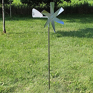 Lehman's Mole Chasing Humane Deterrent Windmill Covers 20,000 Feet Using Vibrations from Wind, Single