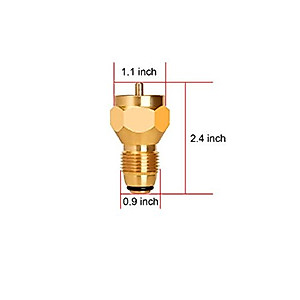 USA Premium Store Refill Adapter Lp Gas 1 Lb Cylinder Tank Coupler Heater Bottles Coleman