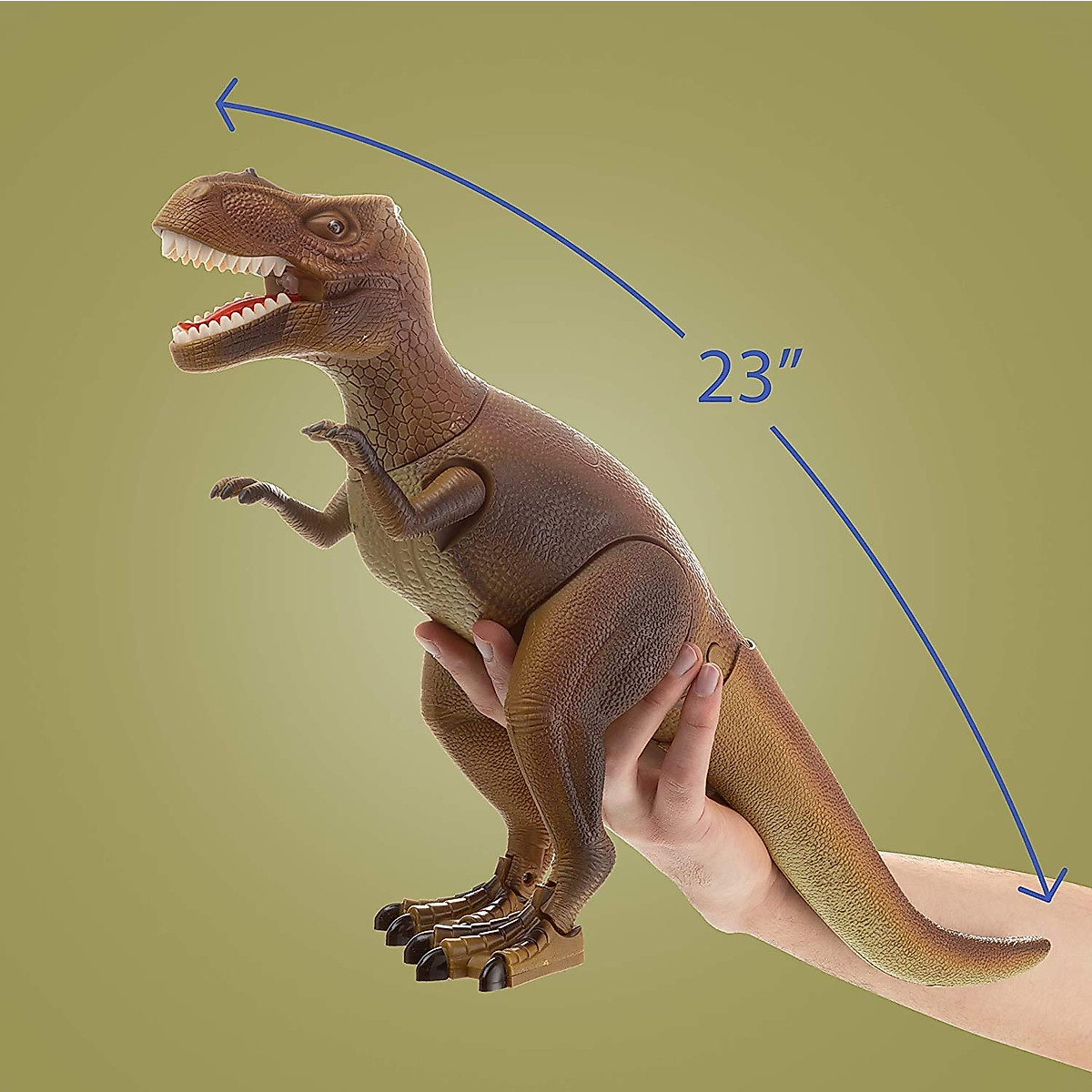 Advanced Play Dinosaur Trex Toy Realistic Walking Tyrannosaurus Rex Multifunction RC Trex Toy Figure with Roaring Spraying Function Good Dinosaur Toys for Boys Girls Ages 3 Plus