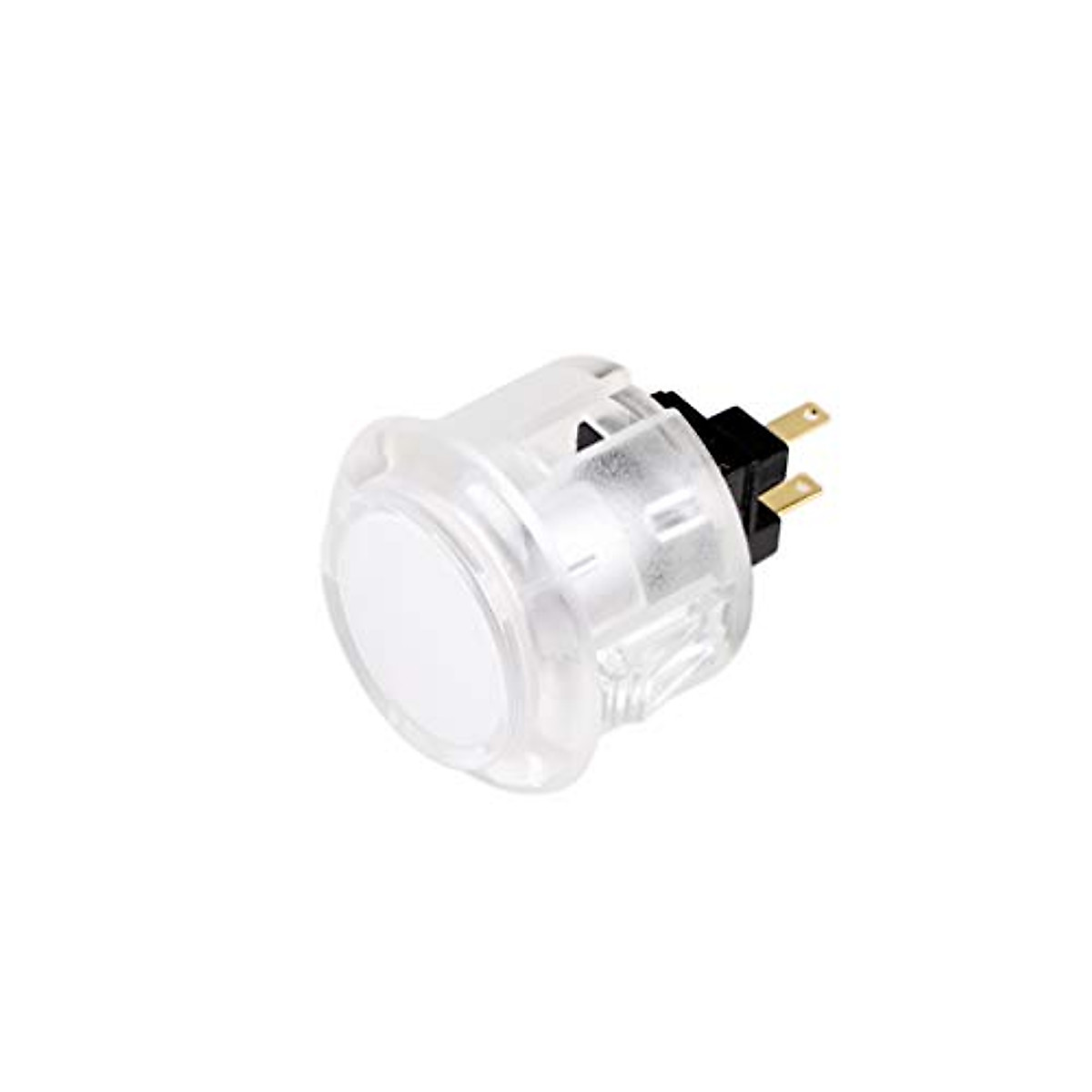 Fosiya 6X Arcade Clear Push Buttons 30mm Replace for Arcade Sanwa Buttons PS2 PS3 XBOX360 Consoles (Clear White)