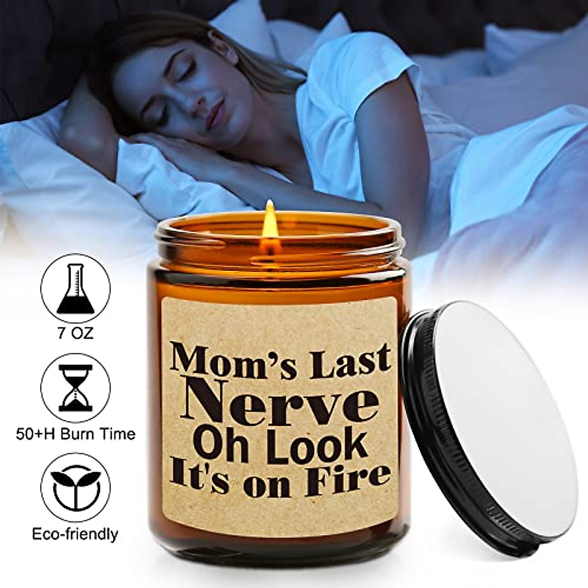 Scented Candle, Birthday Gifts for Mom, HBESTIE Lavender Soy Candles Gifts, Mother's Day Gifts from Daughter Son, Great Mother Gifts, Funny Gifts, Candle Gifts for Women, Thank You Gifts for Mom, Her