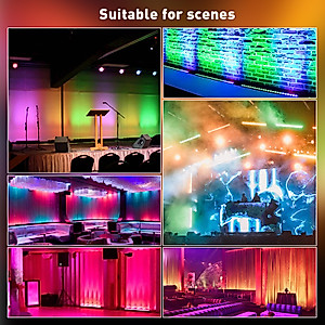 LED Wash Light Bar - OPPSK 40" 96W 4IN1 RGBA 24LED Stage Light Bar with Chase Effect Sound Activated Auto Play by DMX Master Slave Control for Wedding Church Music Dance DJ Party Stage Lighting