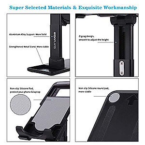 Universal Cell Phone Stand, Foldable Upgraded Cell Phone Tablet Desktop Stand Holder, Angle Height Adjustable Phone Cradle Dock Compatible for iPhone/Mobile Phone/iPad/Tablets/Device of 4-13 Inch