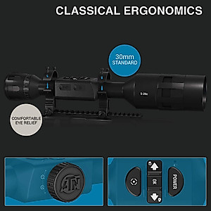 ATN MossyOak X-Sight-4k Pro Smart Day/Night Camouflage Scope w/Full HD Video rec, Smooth Zoom, Bluetooth and Wi-Fi (5-20x, Bottomland)