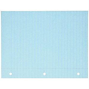 School Smart - 87154 3-Hole Punched Filler Paper, 8-1/2 x 11 Inches, Blue, 100 Sheets