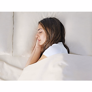 Organic Cotton Standard Size Pillowcases - Off-White, GOTS Certified, 400 Thread Count, 21"x30", Unbleached, Dye-Free All Natural 100% Cotton Pillow Cases (Off-White, Standard Size - Set of 2)