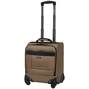 Wrangler 15" Underseat Spinner Carry-On Luggage, Mocha