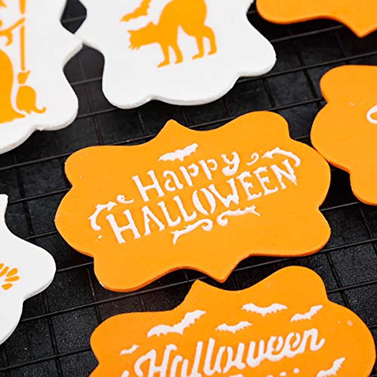 8 PCS Plaque Cookie Cutter Frame Shapes Sugar Sign Cookie Cutters Name Plate Cookie Cutter for Birthday Wedding Baby Shower Cookies Fondant Decorations