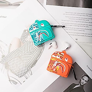 Semeving Compatible with Airpods Pro Case Cover,Cute 3D Anime Case for Airpods Pro for Women/Men(Green)