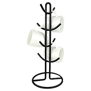 Spectrum Diversified Euro 8-Mug Holder for Storage and Organization of Coffee and Tea Mugs