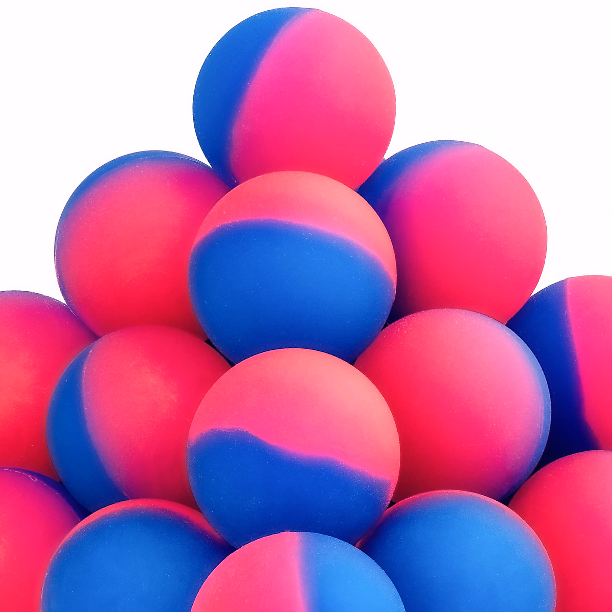 Entervending Bouncy Balls - Rubber Balls for Kids - Green and Blue ICY Bounce Balls - 25 Pcs Large Bouncy Ball 45 mm - Super Ball Vending Machine Toys - Bouncing Balls Party Favors