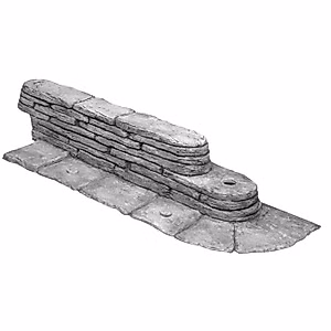 2032-1-1 Bedrocks Trim-Free Lawn Edging – Gray, – tural Stacked Design Bedrock Garden Edging, 10', Slate 9 (10 peices)