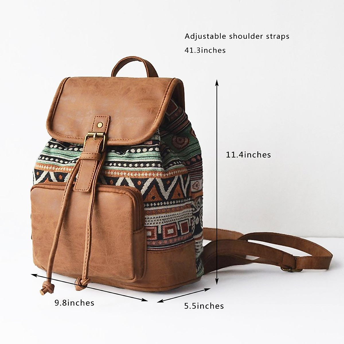 Lily queen Fashion Small Purse Backpack Lightweight for Women Colorful (Green)