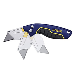 IRWIN Utility Knife, Push And Flip Pro Foldable (IWHT10578)