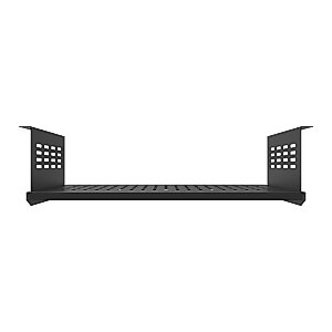 JINGCHENGMEI Under Desk Computer Mount for Small Form Factor SFF Computers and PCs, Product Using Space 17.3" x H 4" x D 12", Compatible with Playstation 4, PS4 Slim, PS4 Pro for Under Desk Gaming