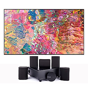 SAMSUNG QN75Q80BAFXZA 75" 4K Ultra HD Smart TV with a Platin MILAN-5-1-SOUNDSEND 5.1 Immersive Cinema-Style Sound System (2022)