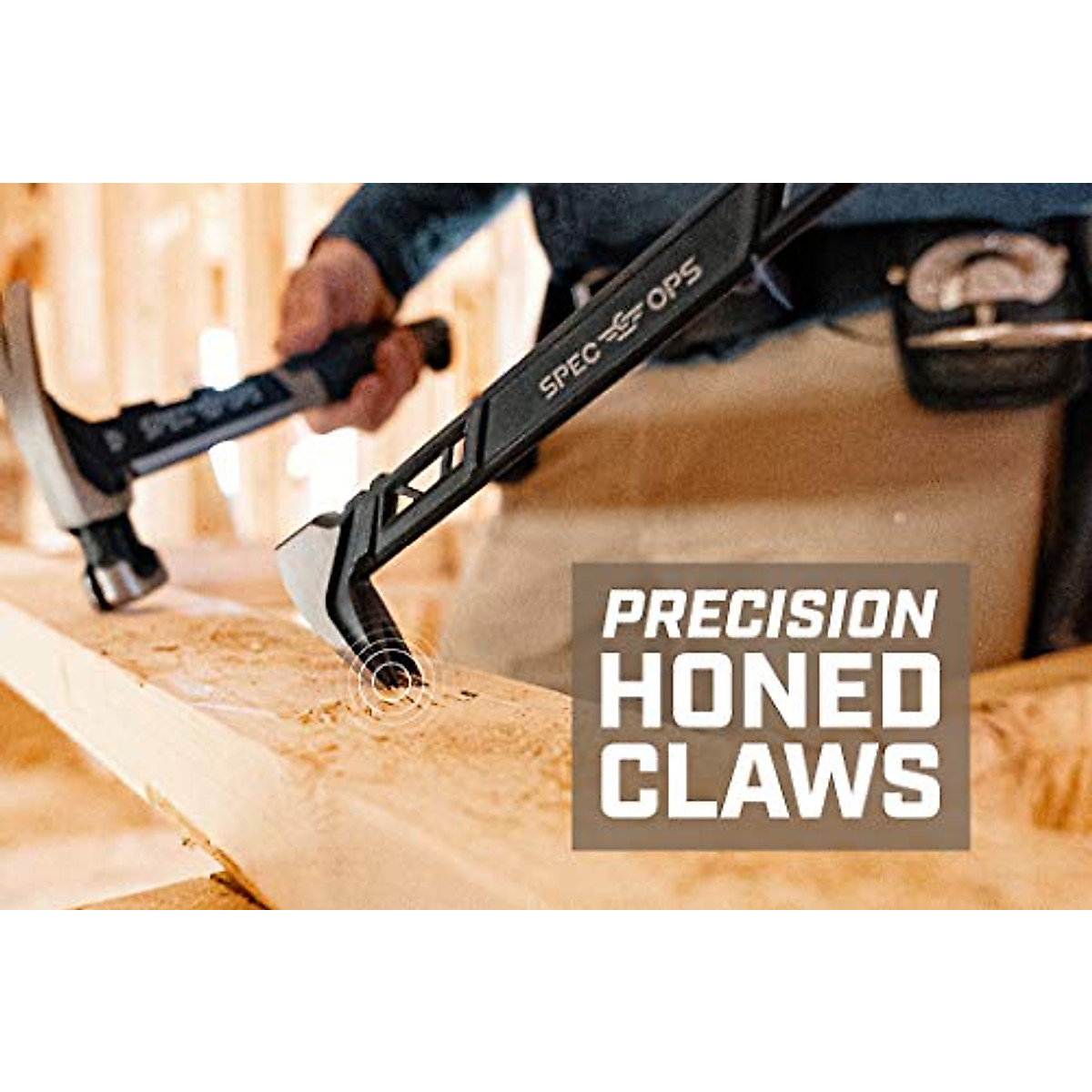 Spec Ops Tools 10" Nail Puller Cats Paw Pry Bar, High-Carbon Steel, 3% Donated to Veterans,