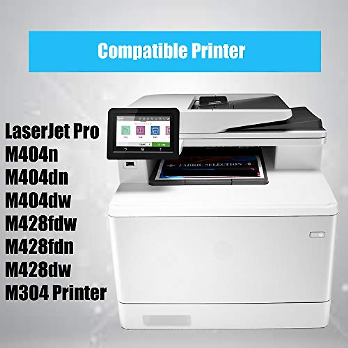 (1-Pack) Compatible for HP 58X Toner Cartridge CF 258X CF258X High Yield (Without Chip) for HP Laser Jet Pro M404n M404dn M404dw MFP M428fdw Printer, Sold by 4Benefit