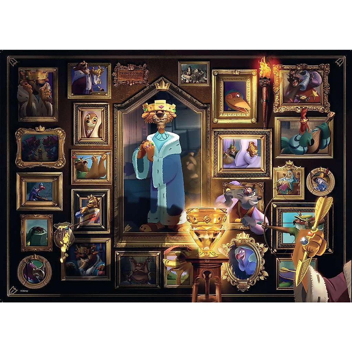 Ravensburger Disney Villainous Prince John 1000 Piece Jigsaw Puzzle for Adults – Every Piece is Unique, Softclick Technology Means Pieces Fit Together Perfectly