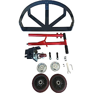 55 Gallon Drum Dolly, Drum Caddy, Drum Truck, Steel, PU Wheels, Low Profile, 1100 lbs Capacity, Pake Handling Tools