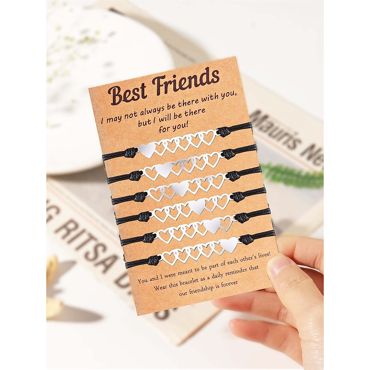 Best Friend Bracelets for 3/4/5/6 Bff Bracelets Friendship Bracelets Gifts for Women Teen Girls, Copper, other