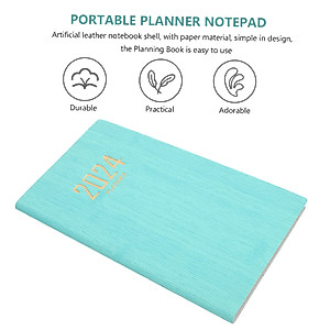 Ciieeo Weekly Pocket Planner Gallery Leather Weekly Planner 2024 Undated Planner Weekly and Monthly Daily Work Planner Weekly Planner Notebook Note Pads Paper Write a Book Calendar