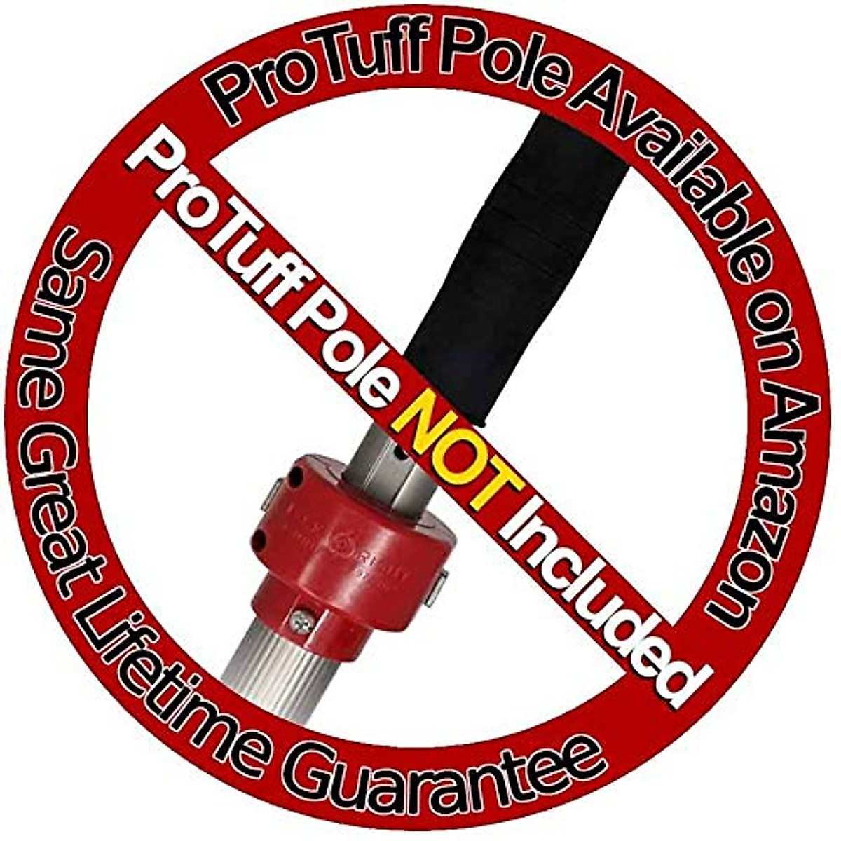 Pool Skimmer Net Rake, Ultra Fine Mesh, Unlimited Free Replacement by ProTuff - 3X Faster Heavy Duty 250 Micron Nylon for Cleaning Silt, Sand, Pollen & Swimming Pool Skimming - 60 Mesh - 18"